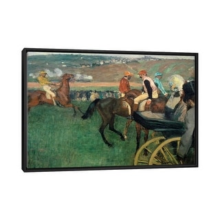 iCanvas "The racetrack, amateur jockeys near a car, 1876-188" by Edgar ...