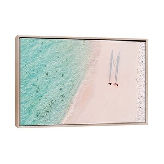 "Hand In Hand On The Beach, Maldives" by Matteo Colombo Framed - Bed ...