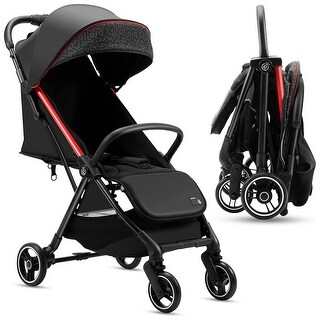 RoyalBaby 360 Classic Seat Compact Fold Portable Travel Stroller, Black ...