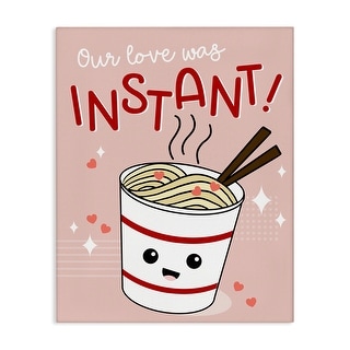 Stupell Love Was Instant Noodles Canvas Wall Art Design By Anna Quach ...