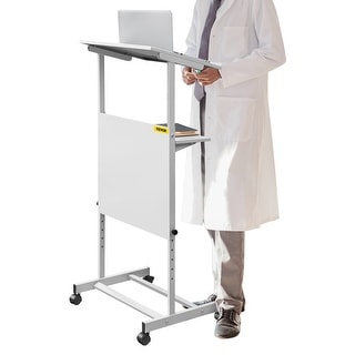 VEVOR Stand Up Lectern, Height Adjustment Portable Pulpit, Lectern ...