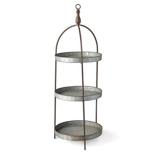 Galvanized Round 3-Tier Display Stand - Bed Bath & Beyond - 37758617