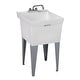 Mustee Utilatub Freestanding 20 in. Laundry Sink/Utility Tub Combo Kit ...