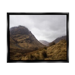 Stupell Steep Cliffs Landscape Floating Framed Canvas Wall Art, Design by Daphne Polselli - Bed ...