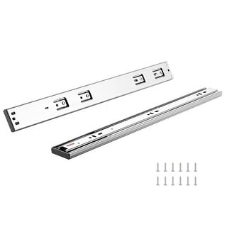 Drawer Slides Side Mount Rails Heavy Duty Full Extension Steel Track ...