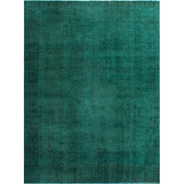 Noori Rug Fine Vintage Golpari Turquoise/Brown Rug - 9'8" x 12'8" - Bed ...