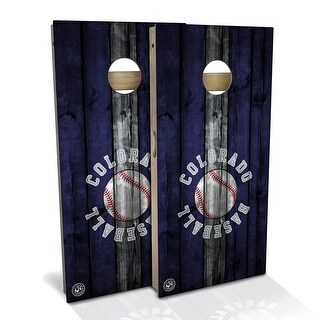 Colorado Baseball Cornhole Boards - Includes Wraps or Boards plus More ...
