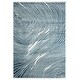 Abani Rugs Azure Contemporary Blue Cream Swirl Rug - Bed Bath & Beyond ...