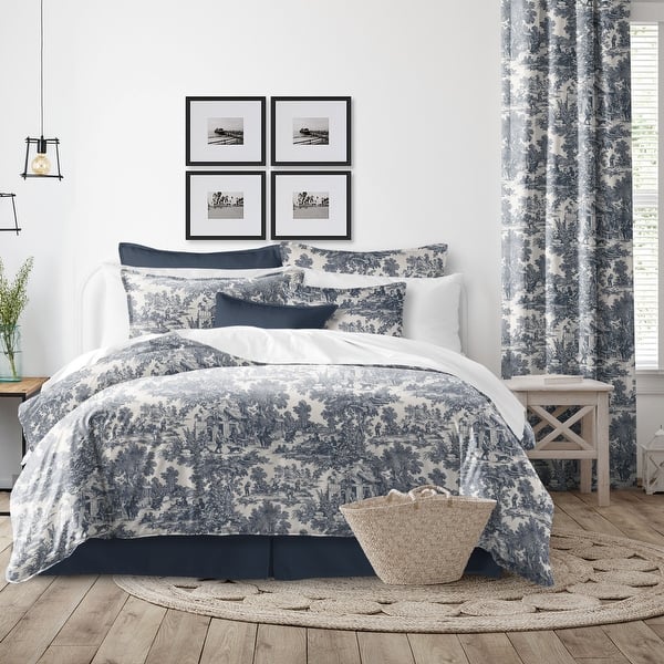Maison Toile Blue Comforter and Pillow Sham(s) Set - Bed Bath & Beyond ...