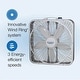 Lasko 20" 3-Speed Weather Shield Performance Box Fan w/ Easy Carry ...