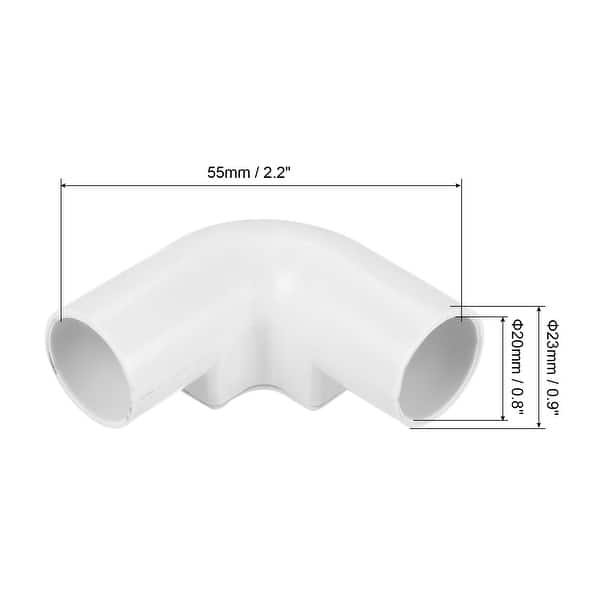 PVC Conduit Coupler Elbow 20mm Inspection for Hose with Cover - White ...