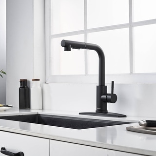 Forious Kitchen Faucet with Single Handle Pull Down Sprayer - Bed Bath ...