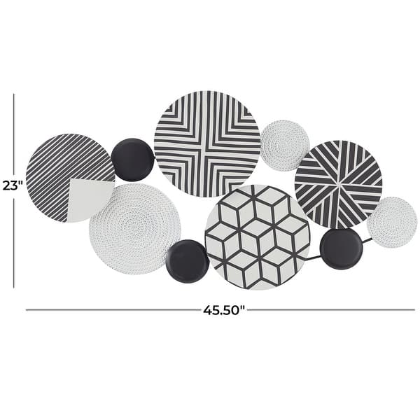 CosmoLiving by Cosmopolitan Metal Plate Wall Decor with Intricate ...