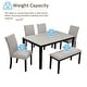 GDFStudio - Aurelia Luxury Concrete-Effect Tabletop Dining Table Set ...