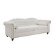 Timeless Chesterfield Style Upholstered Sofa - High-Tech Fabric Surface ...