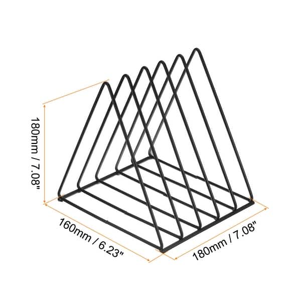 Triangle File Organizer Bookshelf Holder for Wedding Office Decoration ...