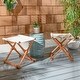 SAFAVIEH Outdoor Breanne Petite Stool (Set of 2) - 17.1" W x 16.5" D x ...