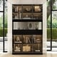 Tall Modular Display Storage Cabinet Bookcase w/Light Home Office - Bed ...
