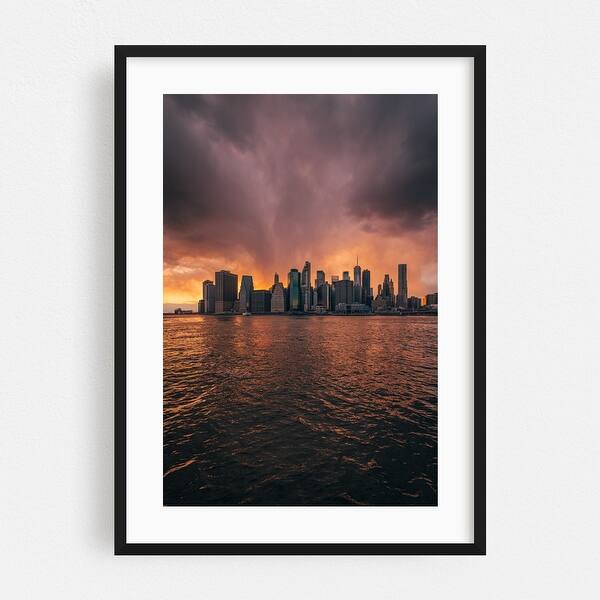 Dumbo Brooklyn New York Sunset from DUMBO 01 City Art Print/Poster ...