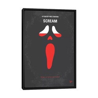 iCanvas "Scream Minimal Movie Poster" by Chungkong Framed Canvas Print ...