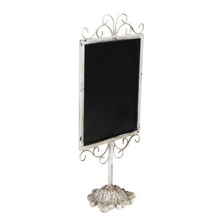 Cheungs White Shabby Chalkboard with Detailed Base - Bed Bath & Beyond ...