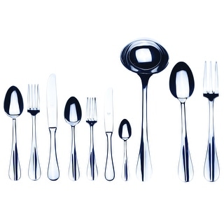 Mepra Roma Flatware Set - 45 Pieces - Stainless Steel - Bed Bath ...