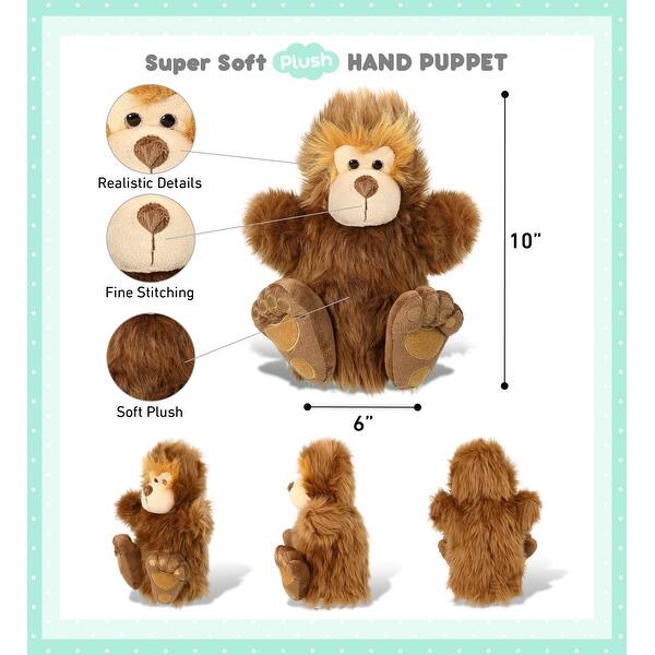 DolliBu Big Foot Hand Puppet Soft Stuffed Animal for Kids and Adults ...