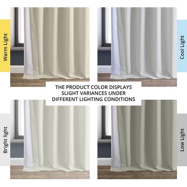 Exclusive Fabrics Faux Linen 100% Blackout Curtains Heat and Light ...
