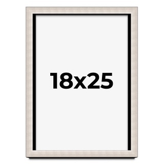 18x25 Shadow Box Frame Silver Real Wood Contemporary Shadowbox Display ...