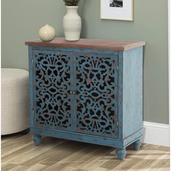 2 door Intricate Traditional Antique Storage Cabinet Bed Bath Beyond 33242388