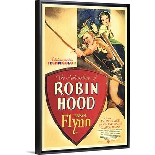 "The Adventures of Robin Hood (1938)" Black Float Frame Canvas Art ...
