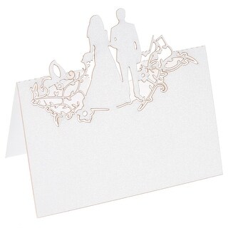 Table Name Place Cards, 25 Pcs Hollow People Cut Design Blank Card ...