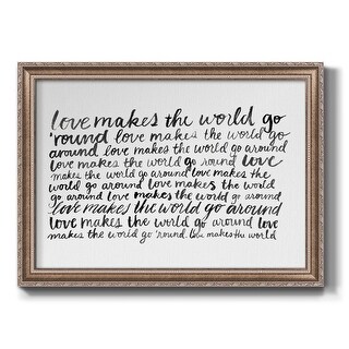 Writing with Love II Premium Framed Canvas- Ready to Hang - Bed Bath ...