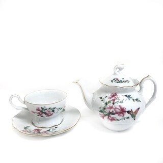 Tea For One - Hummingbird And Flowers Tea Set - Bed Bath & Beyond ...