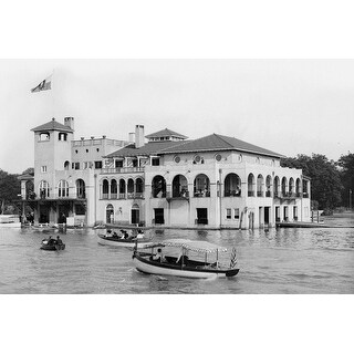 Detroit Boat Club Black and White Gallery Wrapped Canvas - Bed Bath ...