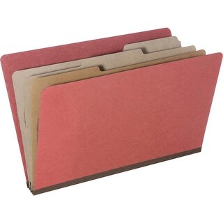 SKILCRAFT Eight Section Classification Folder, Earth Red - Bed Bath ...