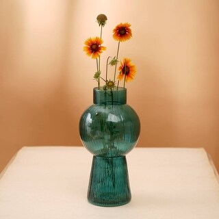 ExpoBazaar Modern Funnel Flare Small Vase - 5 x 10 Inches, Perfect for ...