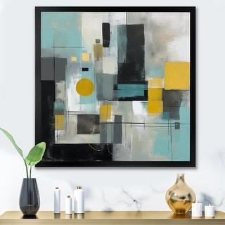 Designart "Abstract Paitning With Geometric Shapes" Modern Geometric ...