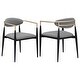 Alexis Fabric Upholstered Dining Arm Chair (Set of 2) - 22" x 21.5" x ...