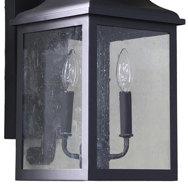 Morgan 2 Light Exterior Lighting in Black Finish - On Sale - Bed Bath ...