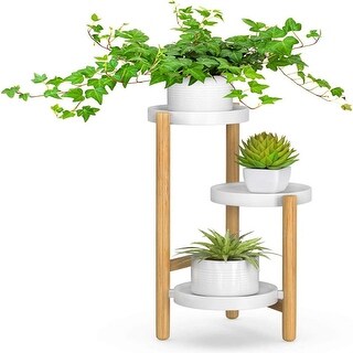 Bamboo Plant Stands Indoor 3 Tier - Bed Bath & Beyond - 39203172