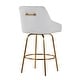 26" Fixed-Height Counter Stool with Swivel in Faux Leather - Bed Bath ...