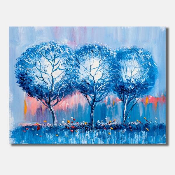 blue tree print