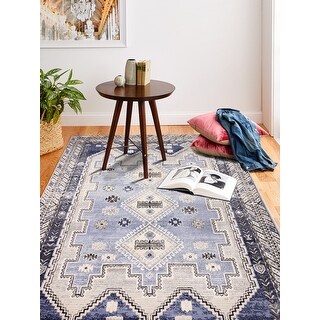 Darya Home Buster Collection TRANSITIONAL Geometric Runner Grey - Bed ...