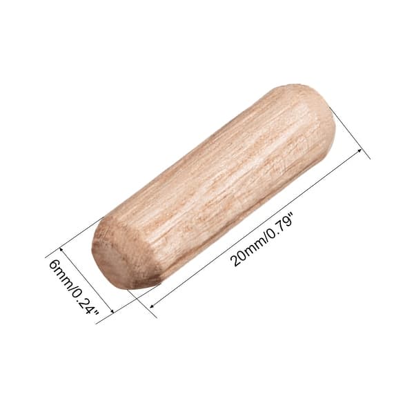 Wooden Dowel Pin Wood Kiln Dried Fluted Beveled Hardwood - Bed Bath ...