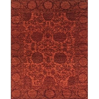 Ahgly Company Machine Washable Abstract Tomato Red Area Rugs - Bed Bath ...
