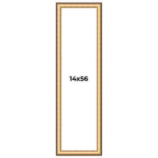 14x56 Frame Gold Plein Aire Solid Wood Picture Frame Width 2 Inches ...