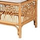 bali & pari Materra Modern bohemian Natural Brown Rattan Bench - Bed ...