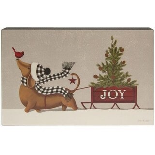 Joy Sled & Dog Box Sign - 9.00 in.x 2.00 in. x 3.75 in. - Bed Bath ...