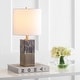 SAFAVIEH Lighting 21-inch Kingsley LED Table Lamp - 10"x10"x20.5" - Bed ...